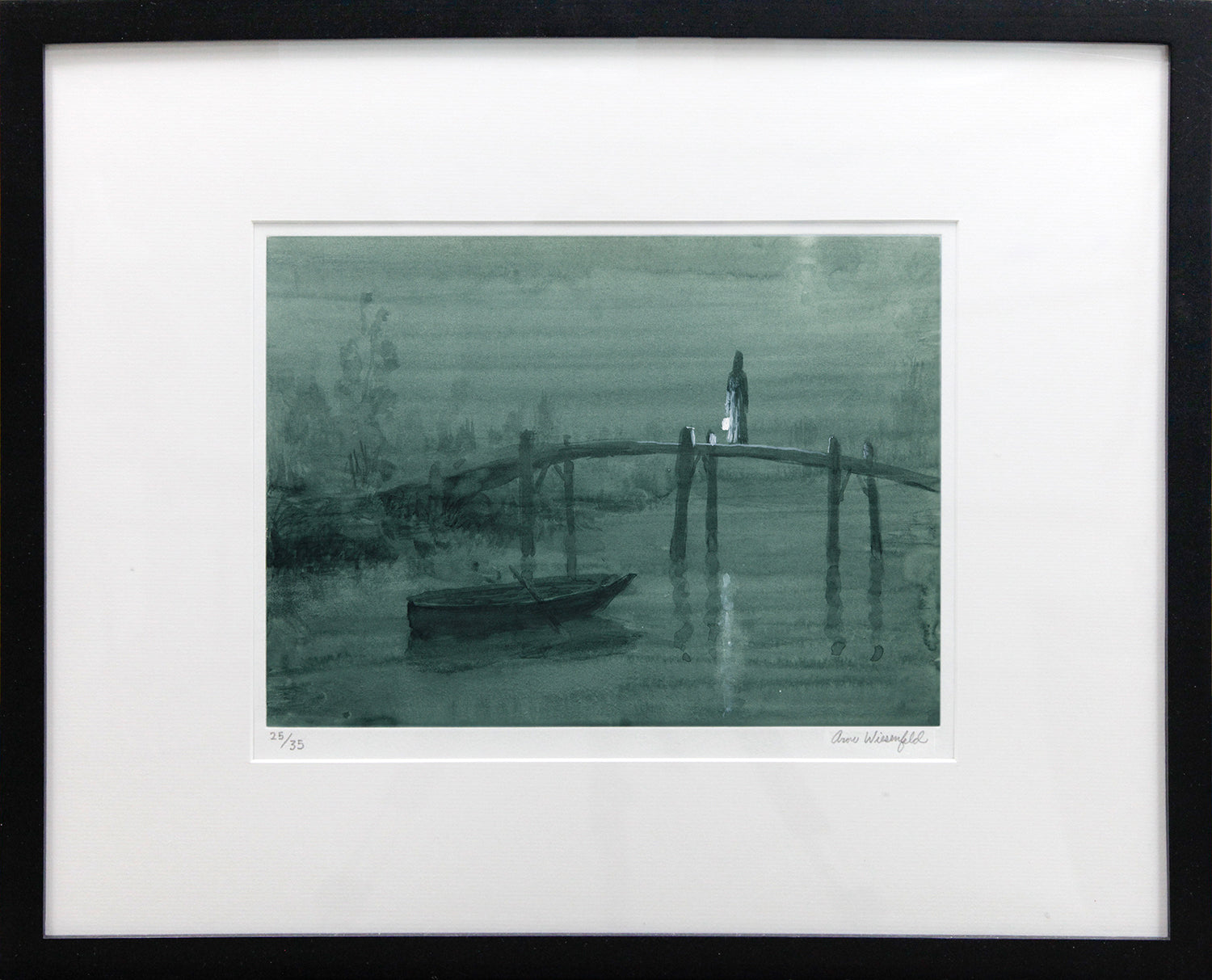"The Bridge" Etching - Framed – Aron Wiesenfeld Shop